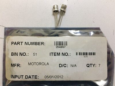 2N4957 NJS TRANSISTOR BJT PNP TO-72 PKG 2 PIECES | eBay