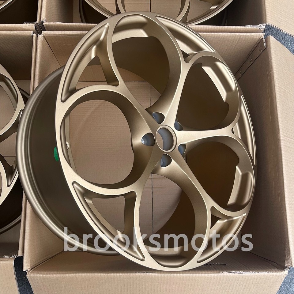 FOR ALFA ROMEO GIULIA 19" MATT BRONZE FORGED WHEELS RIMS 19X8.5 SET OF ...