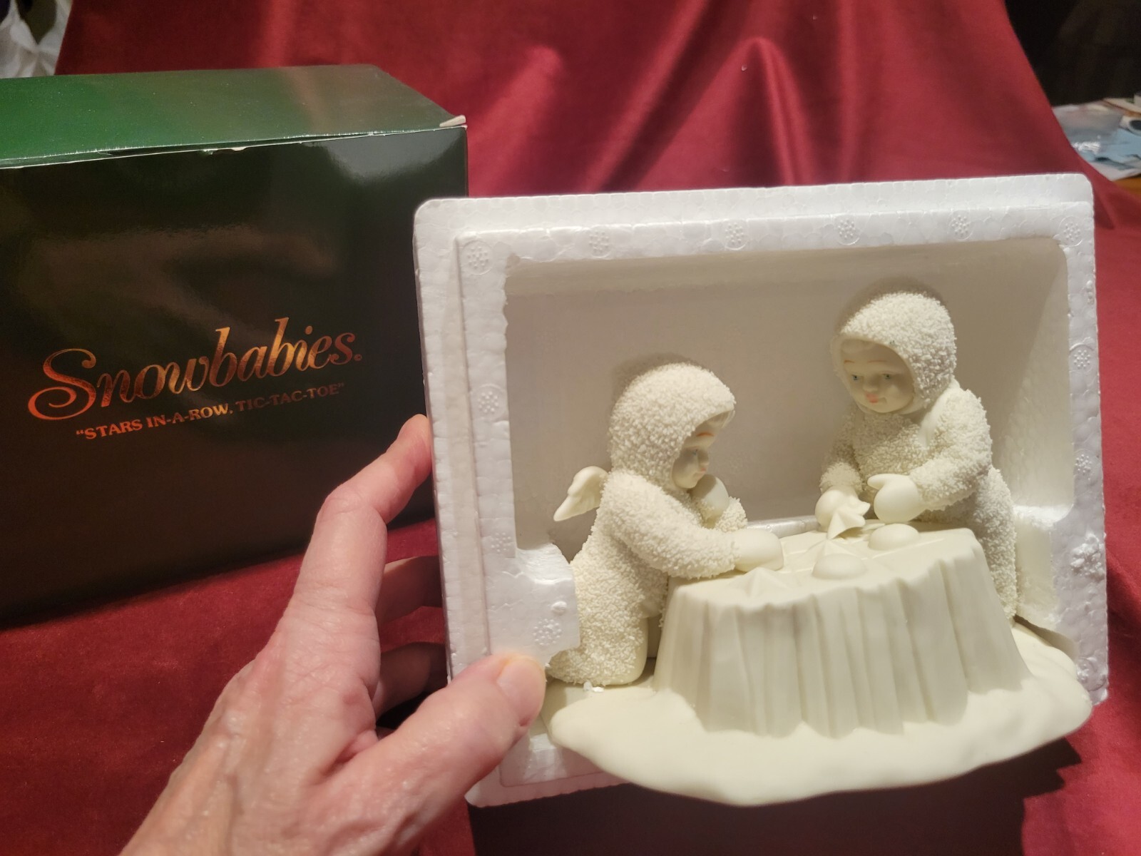 Snowbabies "Stars In-A-Row, Tic-Tac- Toe". Dept. 56. Retired. | eBay