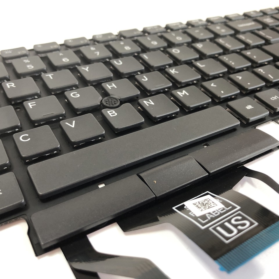 New For Dell Latitude 5500 5501 5510 5511 Backlit US Keyboard W/Pointer ...
