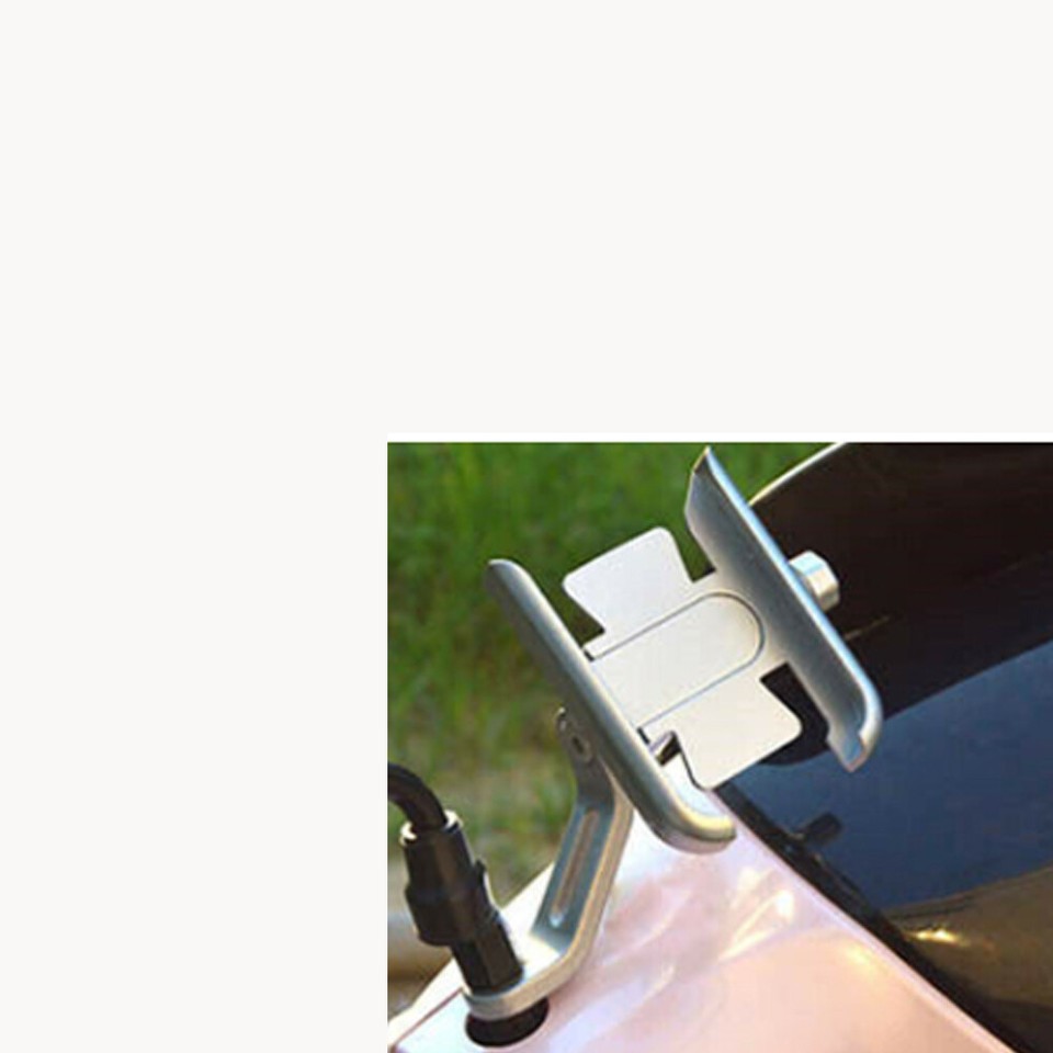 Universal Motorcycle Bicycle ATV Cell Phone GPS Holder Mount Mirror ...