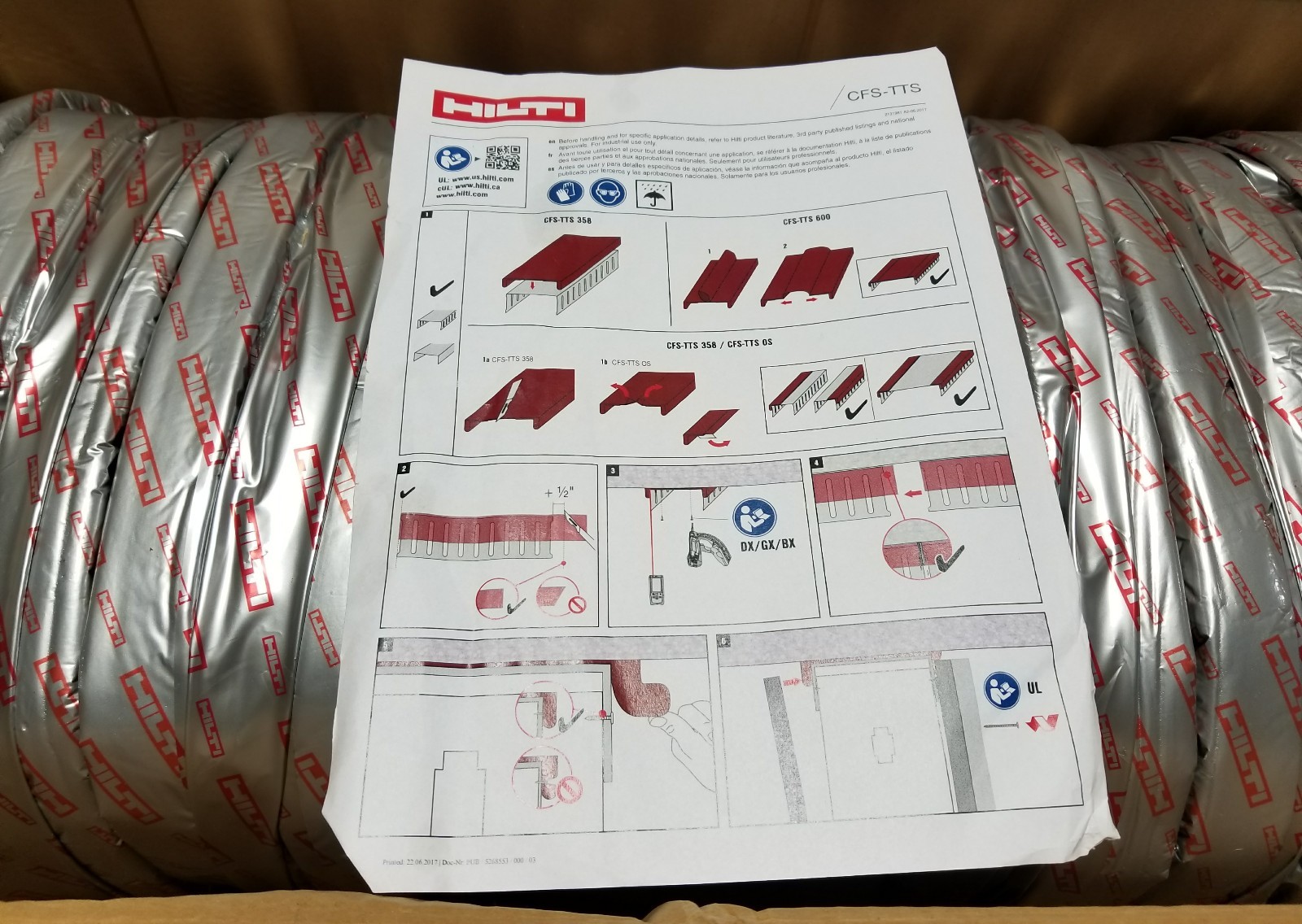 1pc HIlti 2128717, CFS-TTS 600, Firestop top track seal, SKBAWA-s031 nn ...