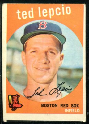 1959 Topps #348 Ted Lepcio -Card GOOD | eBay