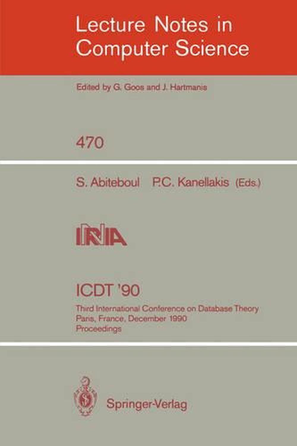 ICDT '90: Third International Conference on Database Theory, Paris ...