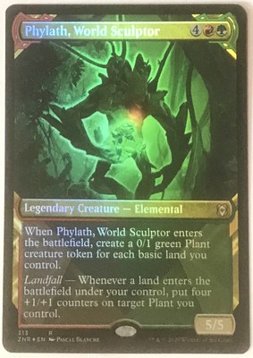 mtg magic Phylath, World Sculptor FOIL showcase ENGLISH sculpteur de ...