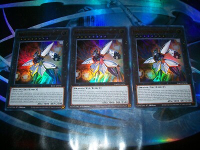 3x Number 38: Hope Harbinger Dragon Titanic Galaxy Ultra Rare RA02 ...