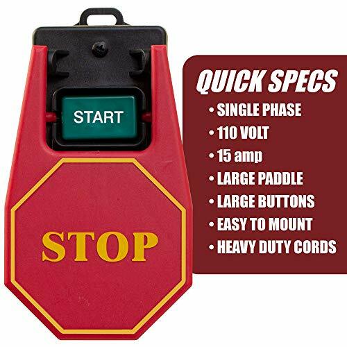 110v Single Phase On/off Switch With Large Stop Sign Paddle For Easy ...