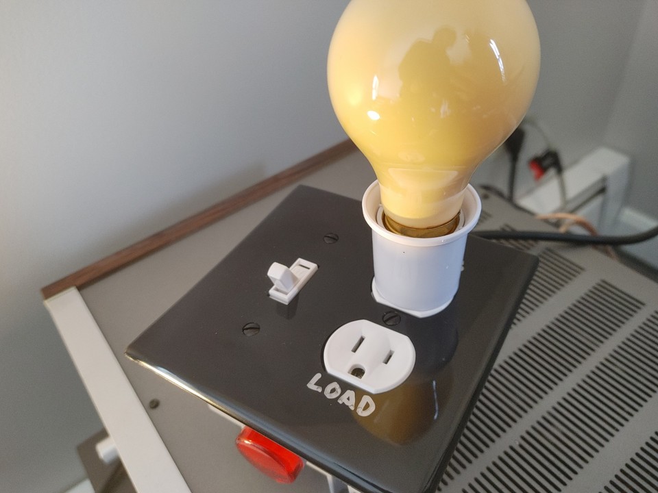 Dim Bulb Tester w/ 100W Bulb & Voltmeter Current Limiter for Amplifiers ...