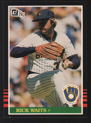 1985 Donruss Baseball #368 - Rick Waits - Milwaukee Brewers 85-358 | eBay