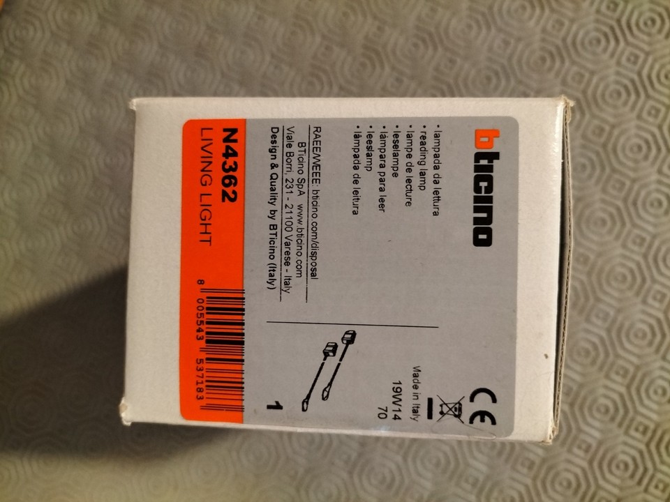 TICINO LIGHT LAMPADA LETTURA | eBay