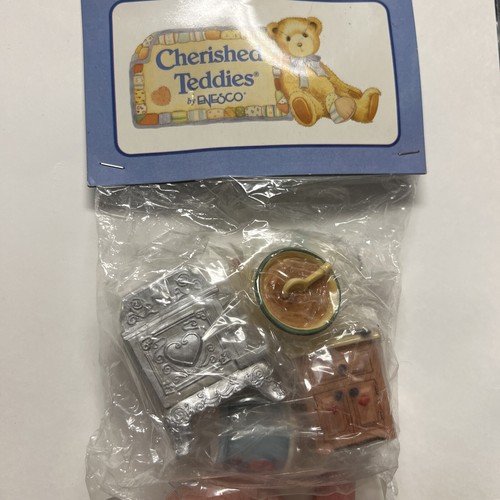 Cherished Teddies SUGAR AND SPICE SET OF 6 Mini Accessories: Stove ...