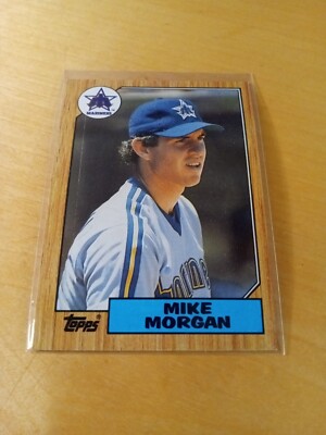1987 Topps #546 MIKE MORGAN Seattle Mariners Baseball Card, Pitcher ...
