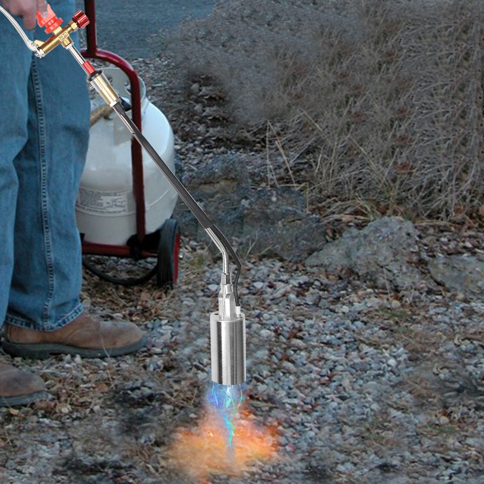 Propane Weed Torch Burner Ice Melter Push Button Igniter With 79" Hose ...