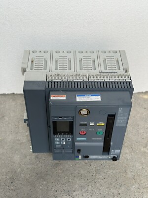 SIEMENS 3WA1116-2EE42-0AA0 AIR CIRCUIT BREAKER 1600Amps 3 Poles Relay ...