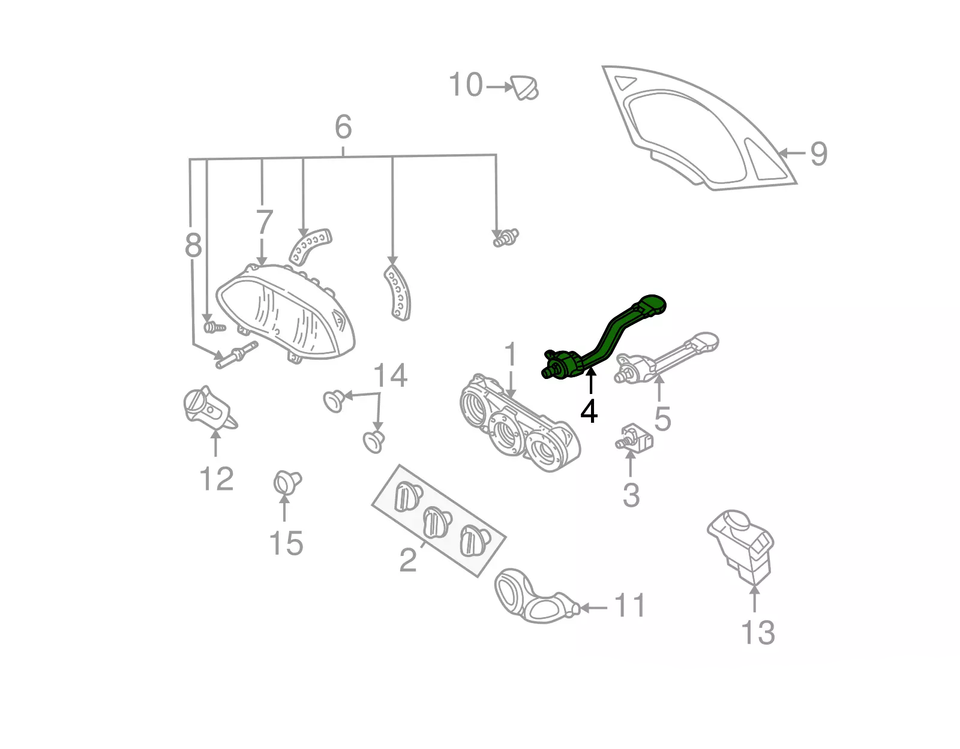 A/C Heater Control Switch For Ford Focus 2000-2007 Transit Connect 2010 ...
