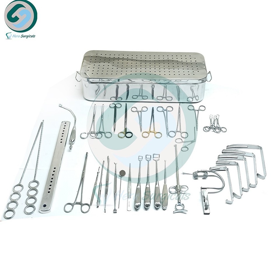 Adenoidectomy and Tonsillectomy Instruments Set Stainless Steel Box ...