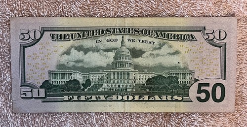 $50 (FIFTY) Dollar Bill Fancy Serial Number. 3s & Quad 6's- 2017A. | eBay