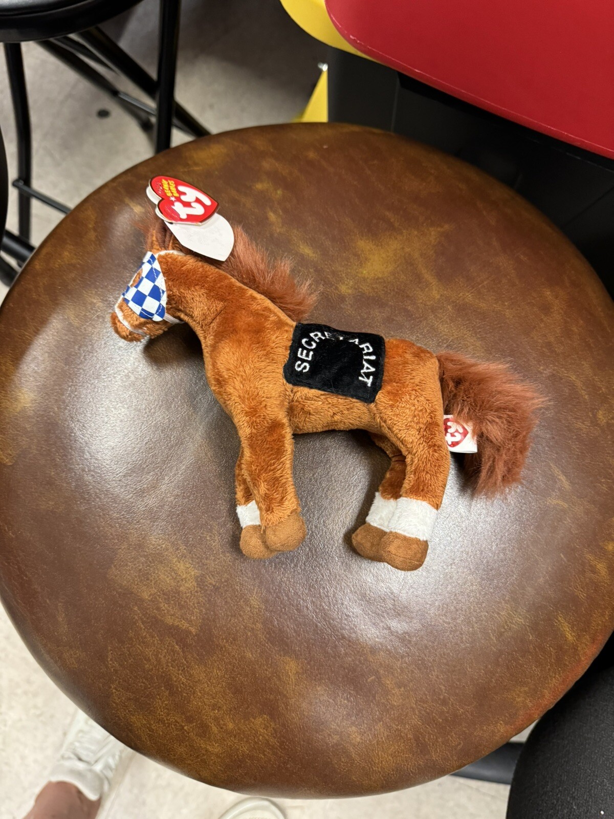 Collectible Ty Beanie Baby Secretariat 1a Horse Triple Crown Born March ...