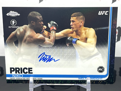 2019 Topps Chrome UFC Niko Price Fighter Autographs #FA-NP 1st Auto ...