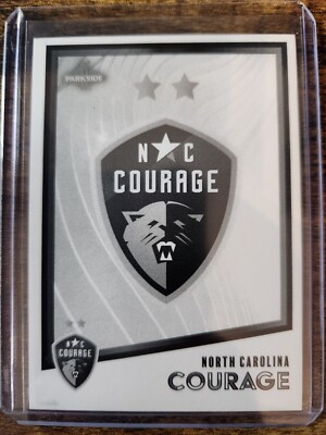 2023 Parkside NWSL Vol. 2 North Carolina Courage Crest Black & White SP ...
