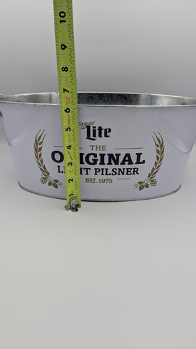 Miller Lite Beer Ice Bucket Pail "The Original Light Pilsner" Aluminum ...
