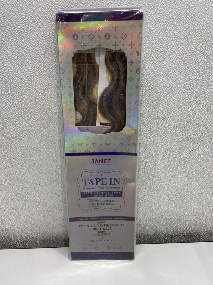 Janet Collection Tape-In 100% Natural Remy Human Hair Extensions 18 ...