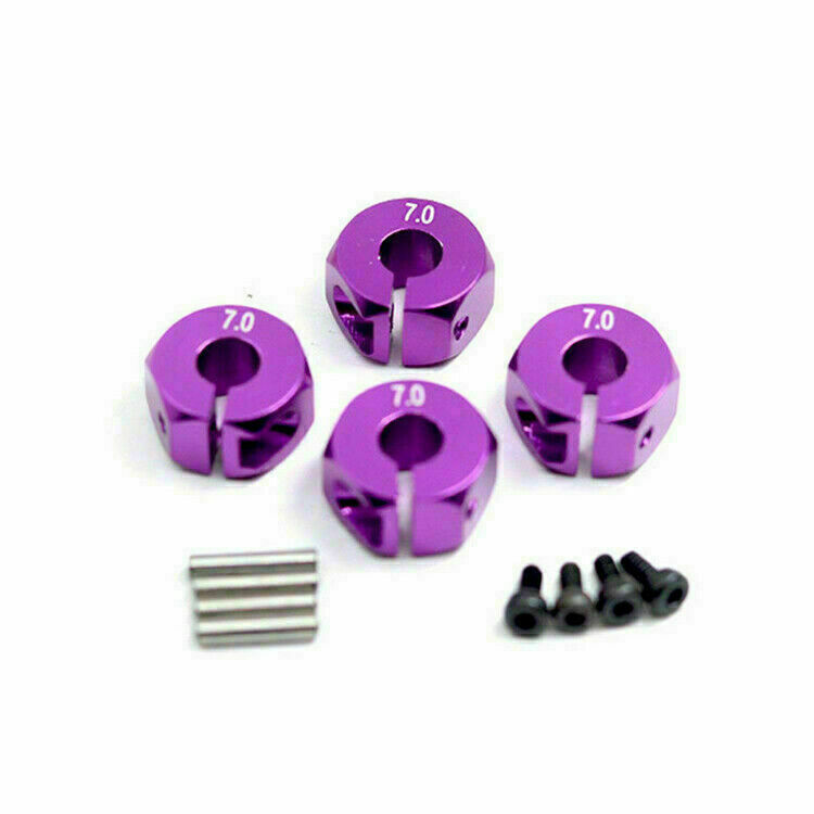 Aluminium Alloy 12mm Wheel Hex Hubs Drive + Pins &Screws Kit For HSP 1/ ...