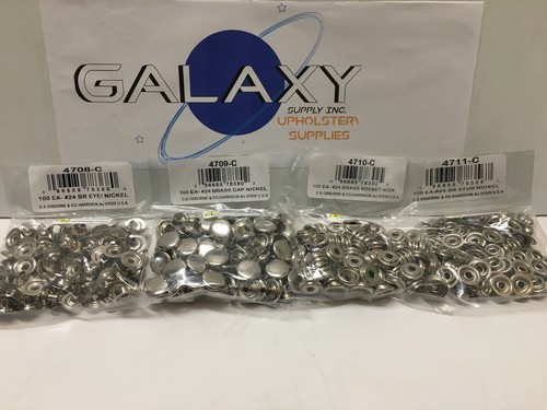 SNAPS FASTENERS #24 STANDARD 5/8" 1 EA BAG OF CAP, SOCKET, STUD,EYELET ...