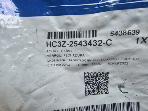 NEW OEM Ford Tailgate Lock Cylinder Kit HC3Z-2543432-C F250 F350 F450 ...