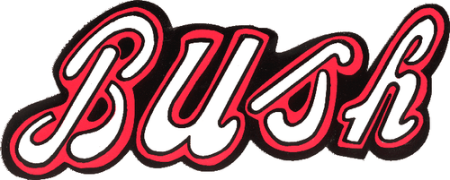 Sticker - Bush Logo Rock Music Band 1990s GIANT HUGE Big Cut Out 9 ...