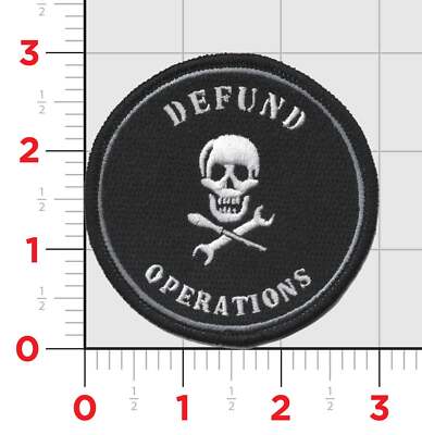 Defund Operations Patch | eBay