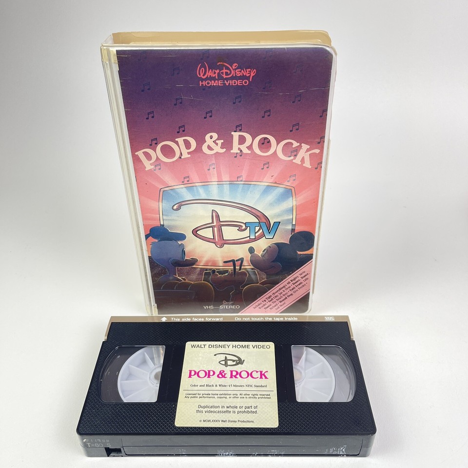 Walt Disney Pop & Rock Compilation VHS 1984 DTV Music Disney Animation ...