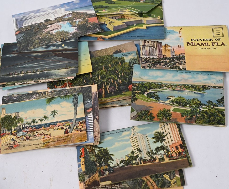 Lot Of Vintage Florida and Miami Postcards never used - about 50 cards ...