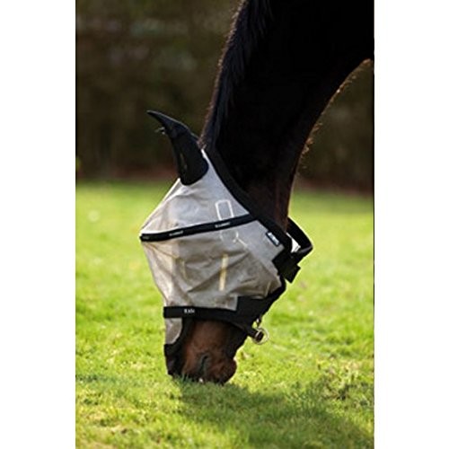 Rambo Plus Fly Mask Horse Silver | eBay