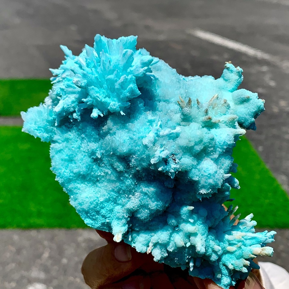 429G Natural blue texture stone crystal,Heteropolar of Chinese blue ...