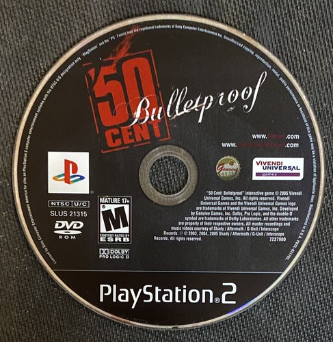 50 Cent: Bulletproof PS2 Disc Only TESTED Authentic Play Station 2 | eBay
