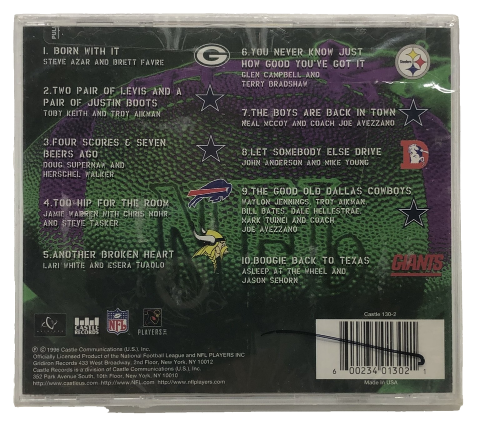 NFL Country CD 1996 Castle Records Steve Azar Brett Favre Country Music ...