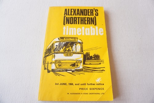1968 Alexanders Northern Area Scotland Scottish Bus Timetable | eBay UK