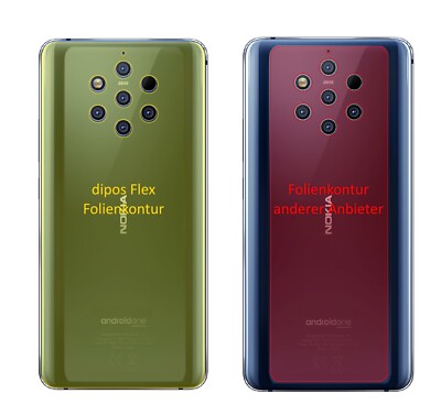 2x Protector Pantalla para Nokia 9 PureView trasero cobertura 100% ...