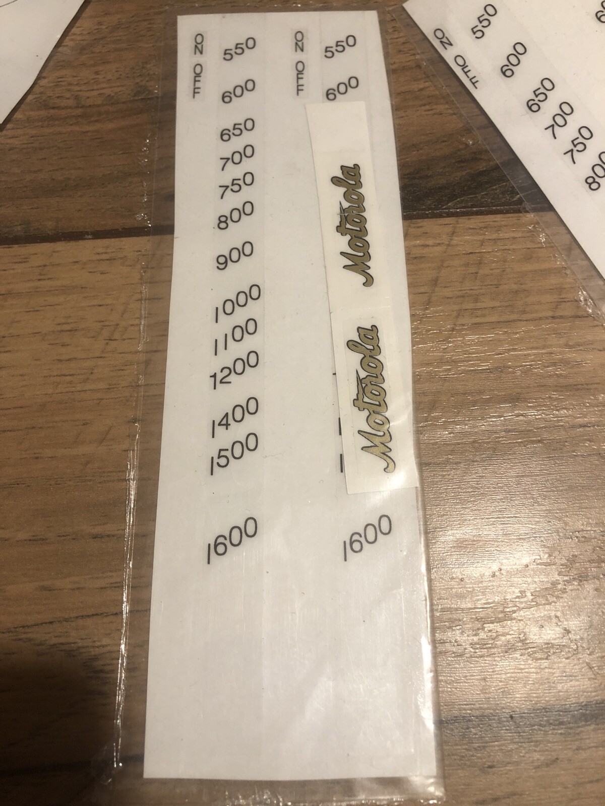 Motorola Bicycle Radio Dial B150 1950 red set of 3 decals | eBay