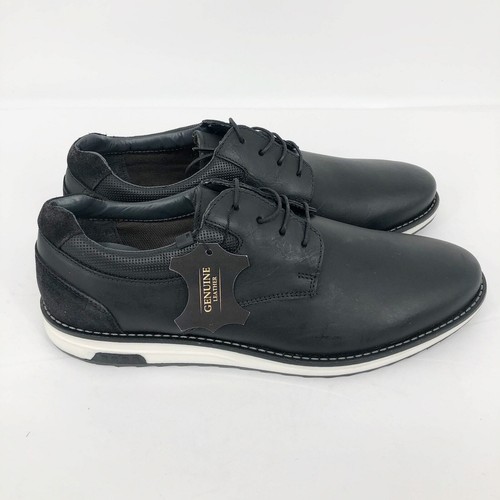 HAWKER RYE Men's Maverick Oxford Shoes Black 11 Leather Lace Up ...