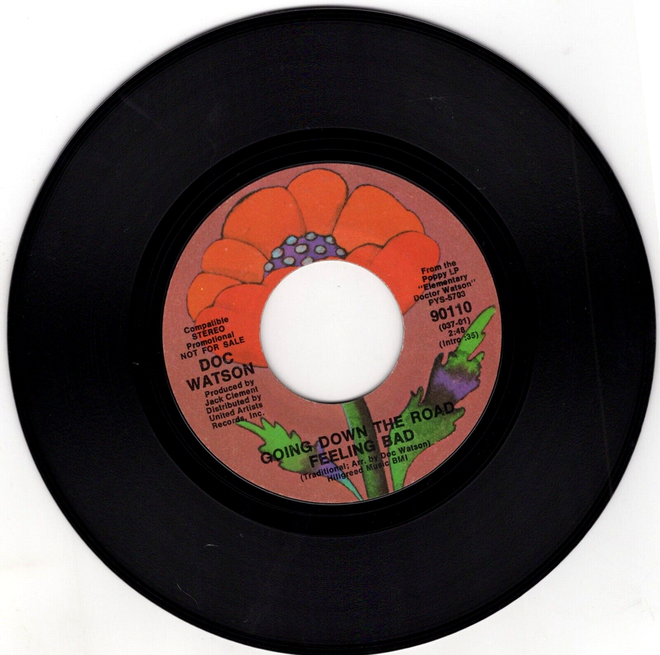 Doc Watson – Freight Train Boogie 1971 Poppy Promo Country VG Plays ...