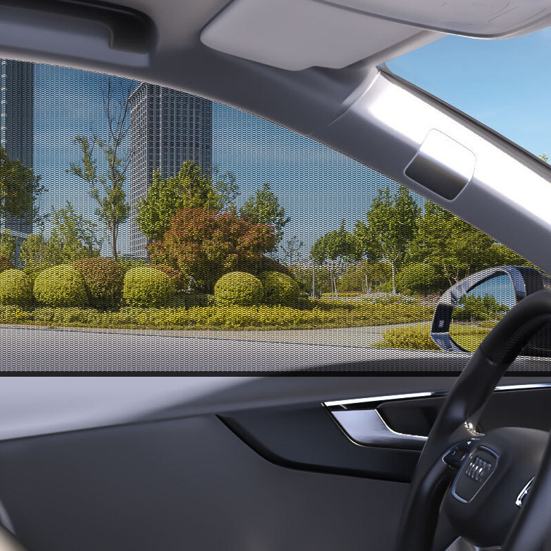 4PC Car SUV Side Window Sun Shades Mesh Cover Privacy Curtains Net UV ...