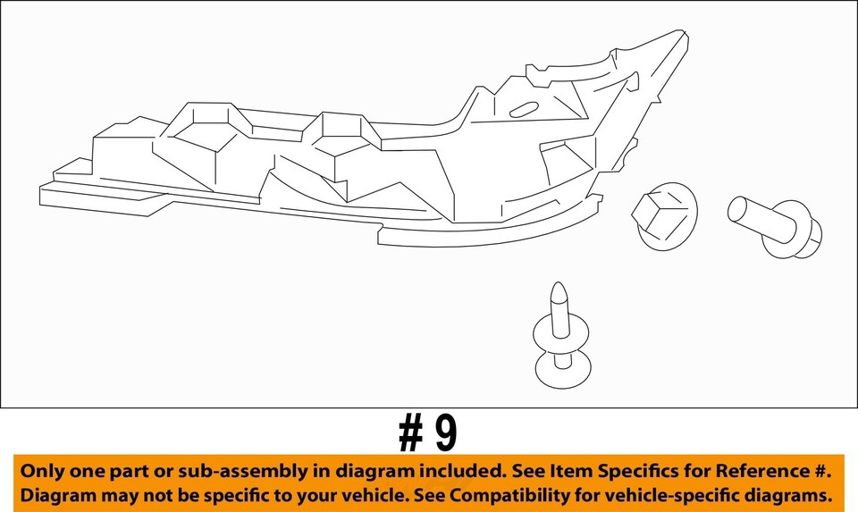 FORD OEM 15-17 F-150 Grille Grille Components-Trim Support FL3Z17C947G ...