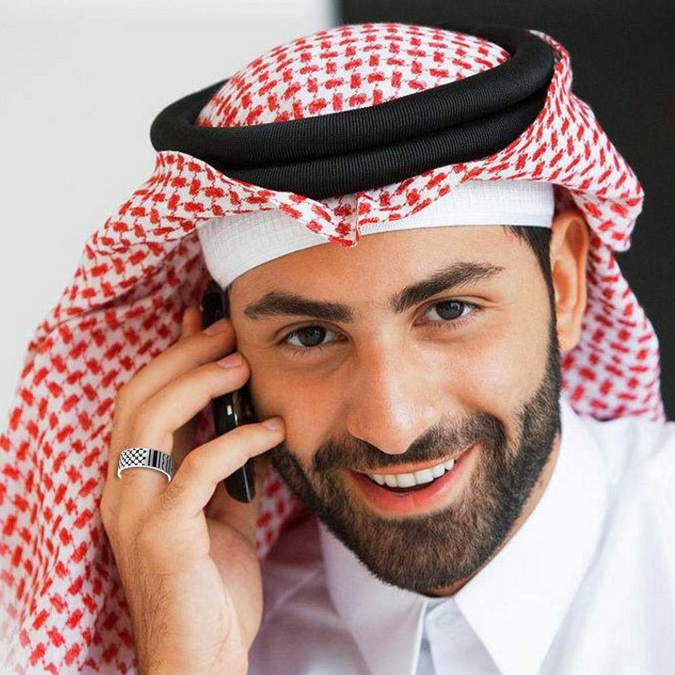 1pcs Palestine Kuffie Scarf Men's Engagement Wedding Jewelry Gifts Best ...