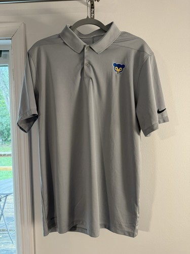 Nike Golf Polo Men’s L | Gray | Vintage Cubs Cubbie Bear Logo ...