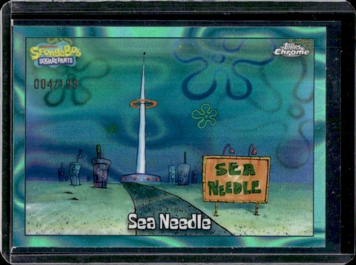 2025 Topps Chrome SpongeBob Sea Needle Aqua Lava Refractor #4/199 | eBay