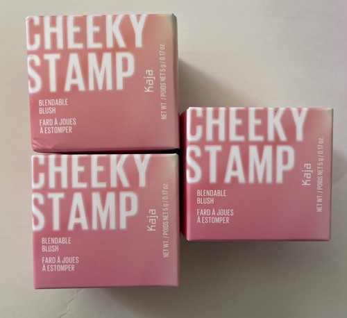 Lot of 3 Kaja Cheeky Stamp Blendable Blush 03 Bossy 04 Feisty 05 Sassy ...