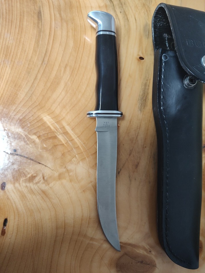 Vintage 1989 Buck 121 Guide Fixed Blade Hunting Knife Fishing | eBay