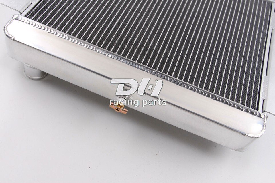 For 1962-1967 63 64 65 66 Chevy II V8 Nova I6 3 Row Aluminum Radiator 2 ...